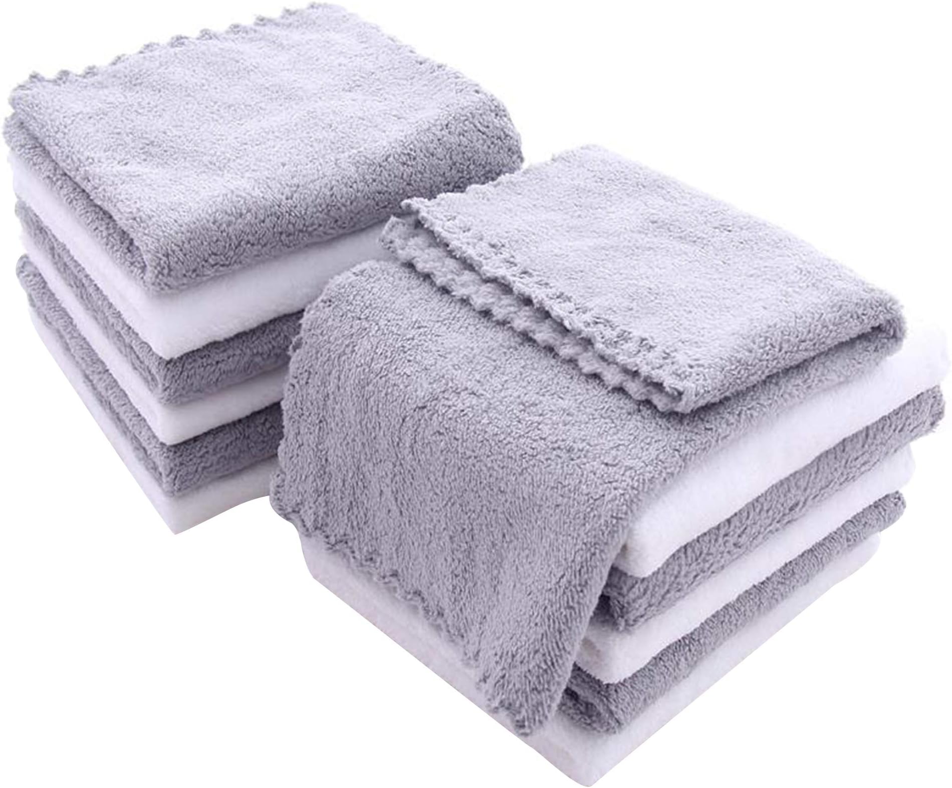 Amazon.com : Cute Castle Ultra-Soft Baby Washcloths, 16 Pack - 9" by 9 ...