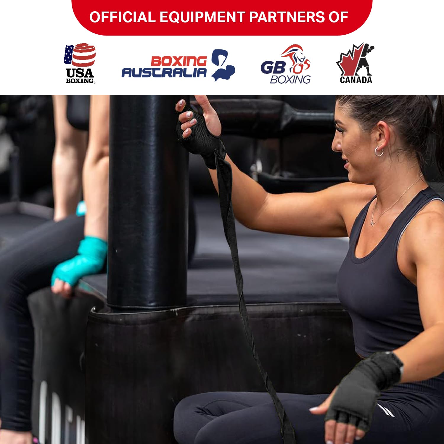 STING Elasticised Quick Boxing Hand Wrap Gloves, Boxing Equipment for MMA Competition and ...