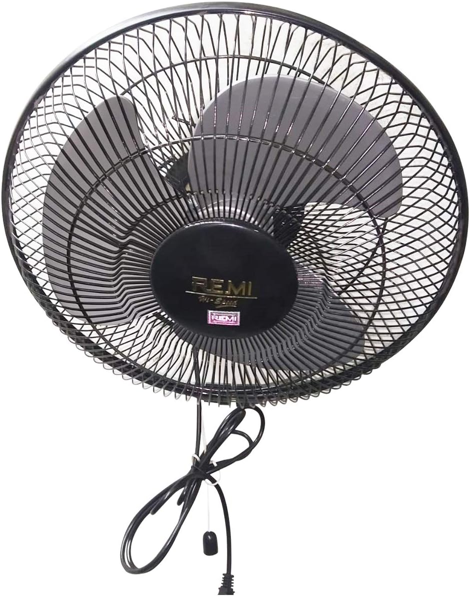 REMI 300 MM COMCOST WALL FAN HI-SPEED (CWF-300) (BLACK/SILVER) : Amazon ...
