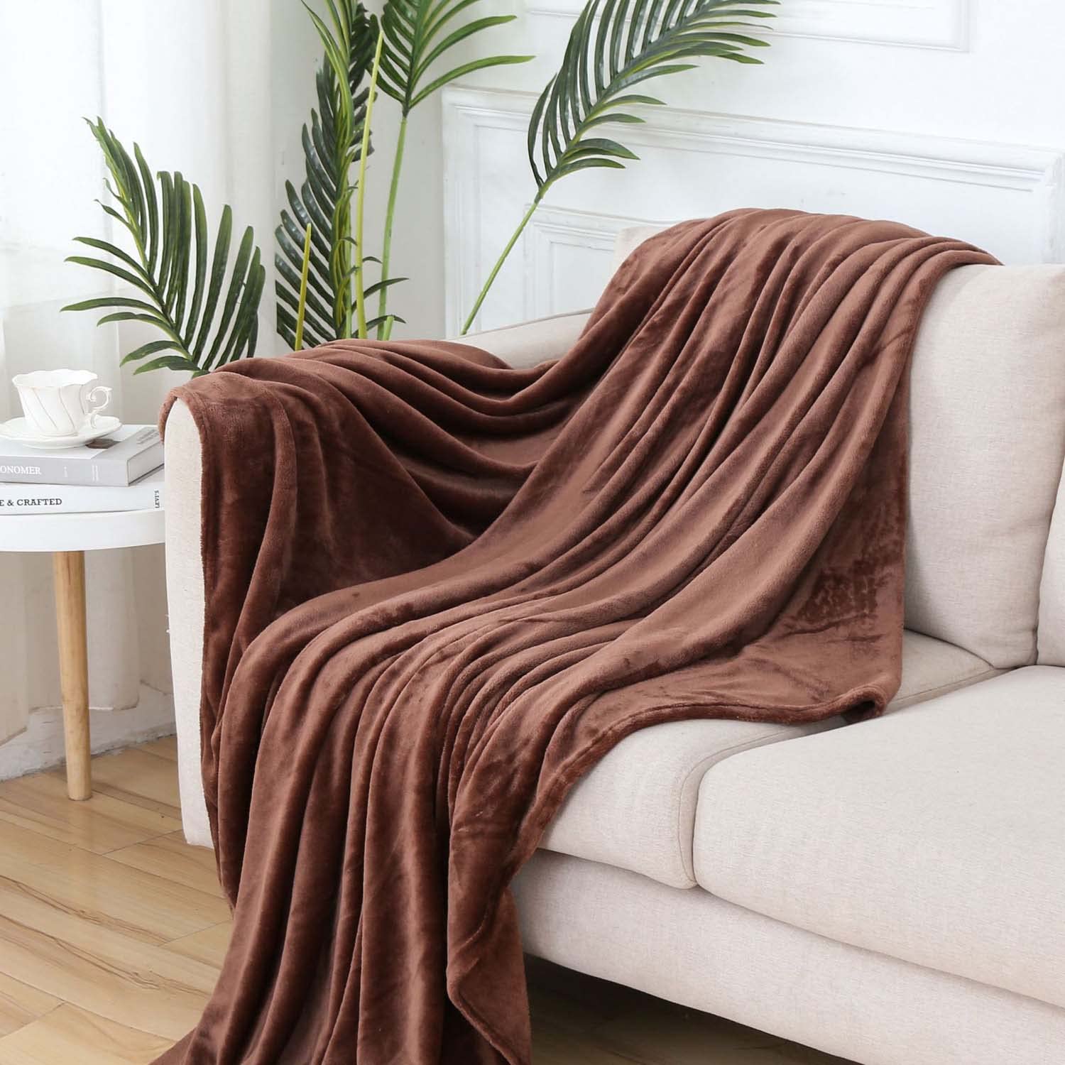 Soft Blanket Navy Fishbone Blanket | Wool Blankets | Solway Blankets