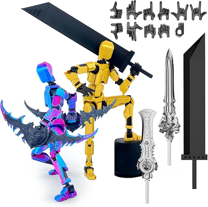 Amazon.com: 2-Pack Assembled Titan 13 Action Figure, T 3D Printed 13 ...