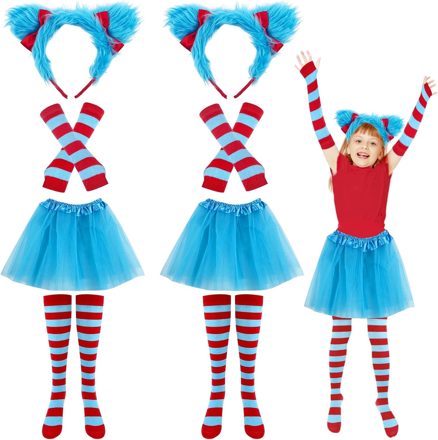 Amazon.com: AIHSUMC 8 Pcs Halloween Tulle Tutu Costume Set Include ...