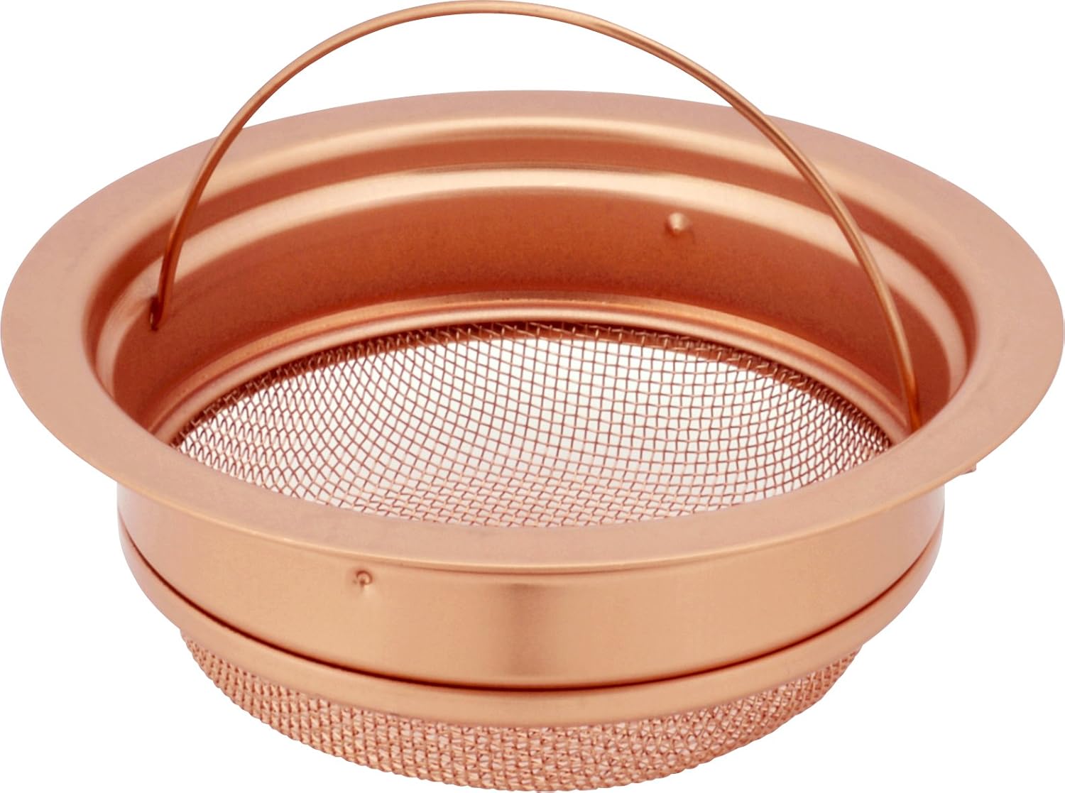 Little Wood basket copper drain outlet draining net shallow type L-1012 ...