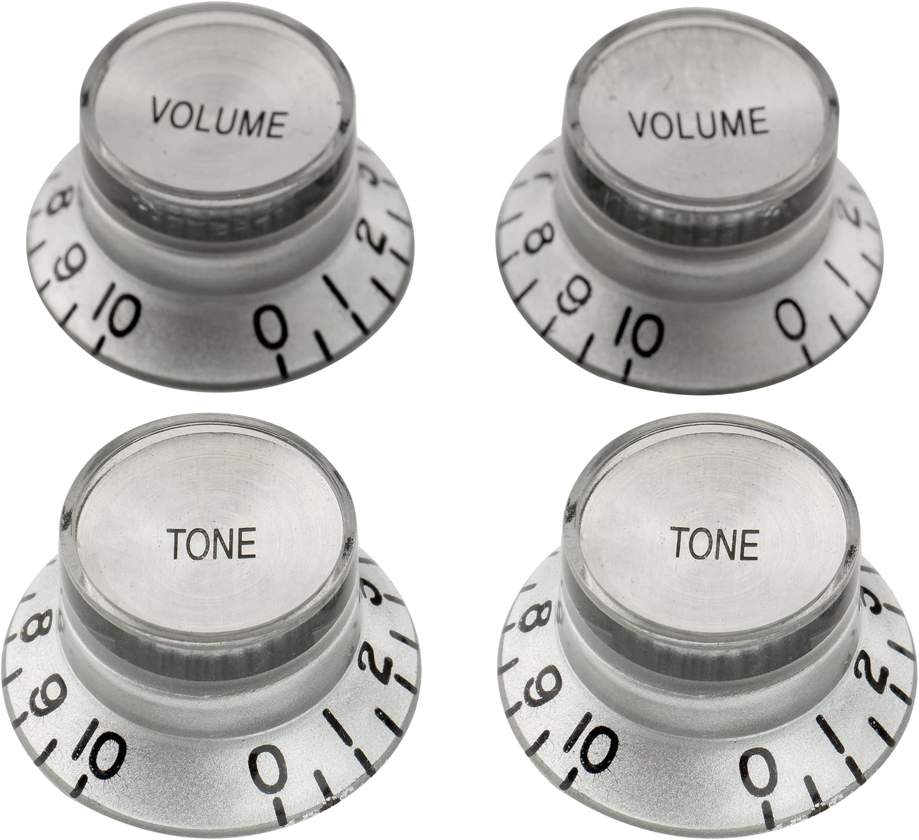 Amazon.com: Musiclily Pro Metric Size 18 Spline Guitar Top Hat Bell 2 ...