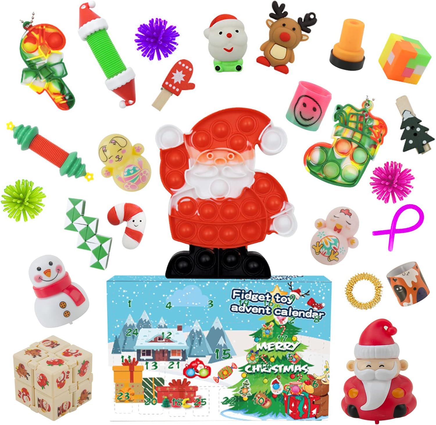 Amazon.com: Fidget Advent Calendar 2023-24 Days Christmas Countdown ...