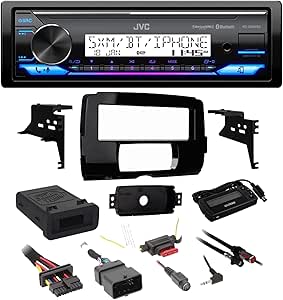 Amazon.com: JVC Single DIN Bluetooth USB AUX AM/FM Radio LED ...
