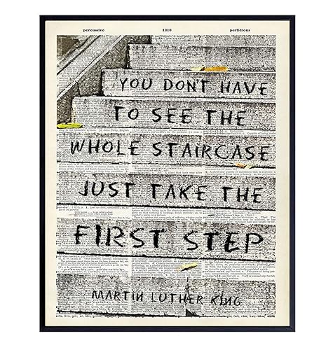 Amazon.com: Martin Luther King, MLK, Motivational Quote Dictionary Art ...