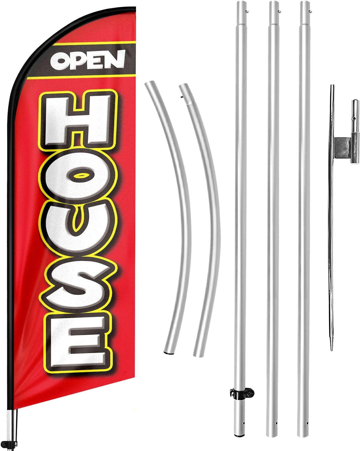 Amazon.com : 2 Pack Open House Flags Signs Banners or Real Estate Flags ...