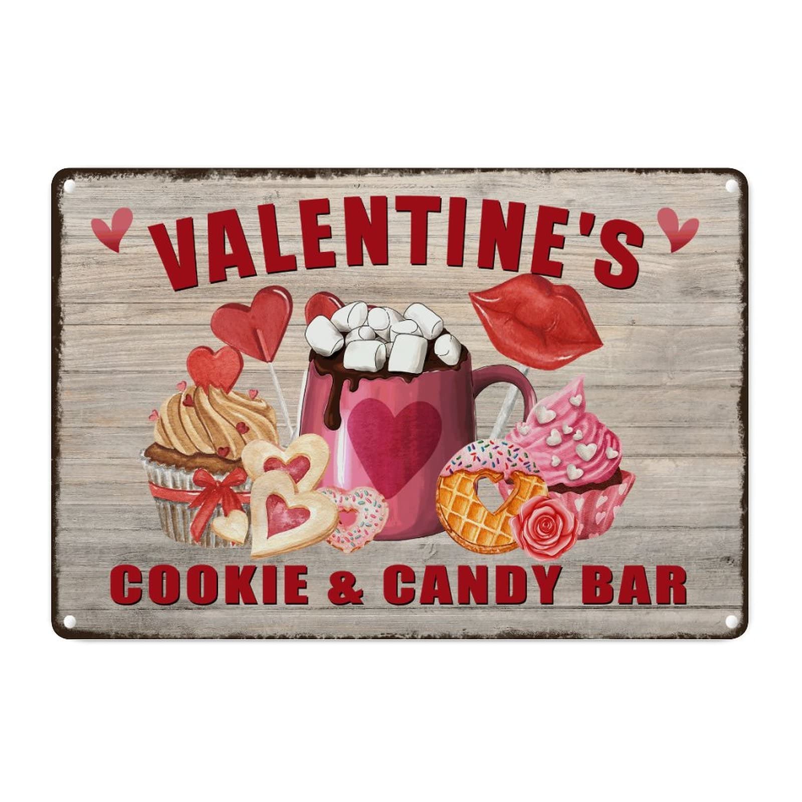 Valentine Chocolate Bar Poster 1950s VALENTINE'S DAY CHOCOLATE