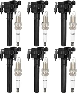 Amazon.com: ECCPP UF269 6 ignition coils with 6 iridium Spark Plugs for Chrysler for Dodge ...