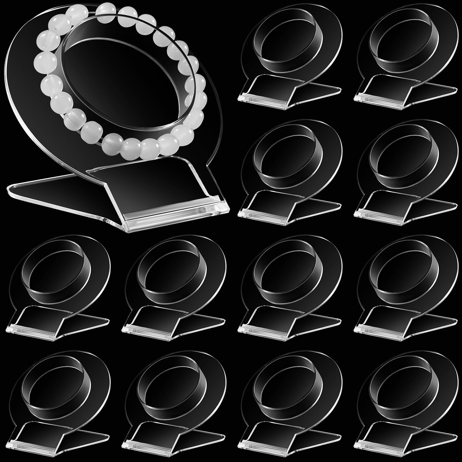 Amazon.com: Acrylic Bracelet Display Holder Clear Bracelet Organizer ...