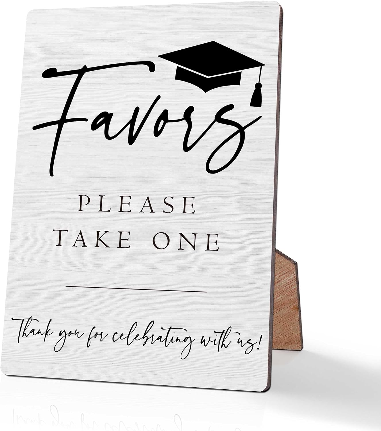 Amazon.com: Graduation Please Take One Favors Sign 5 x 7 Inch ...