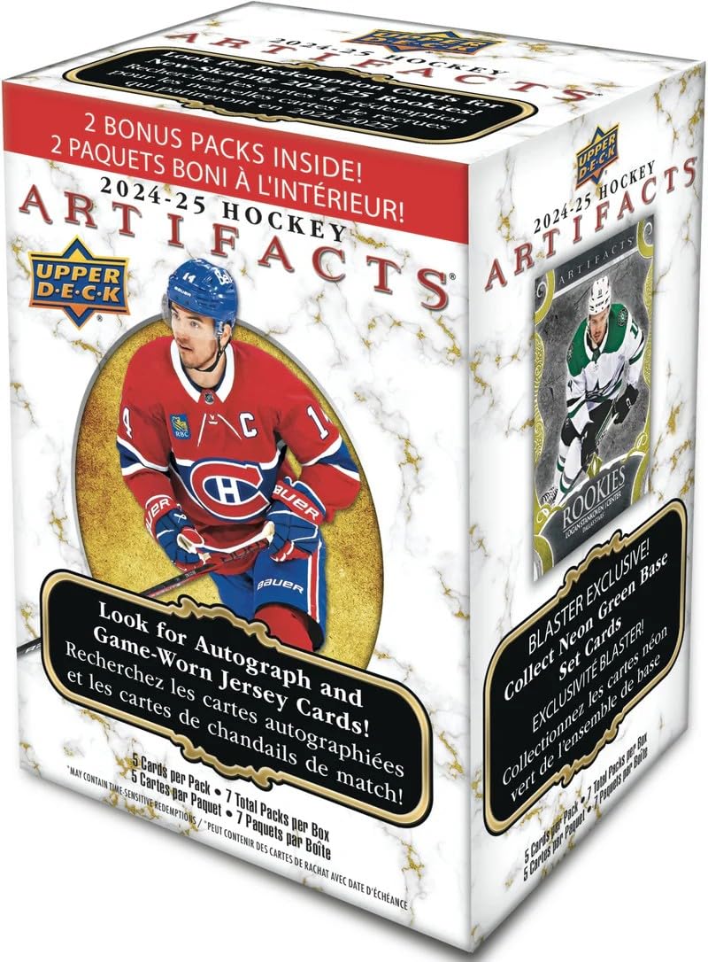 2024-25 Upper Deck Artifacts Hockey Blaster Box : Amazon.ca: Toys & Games