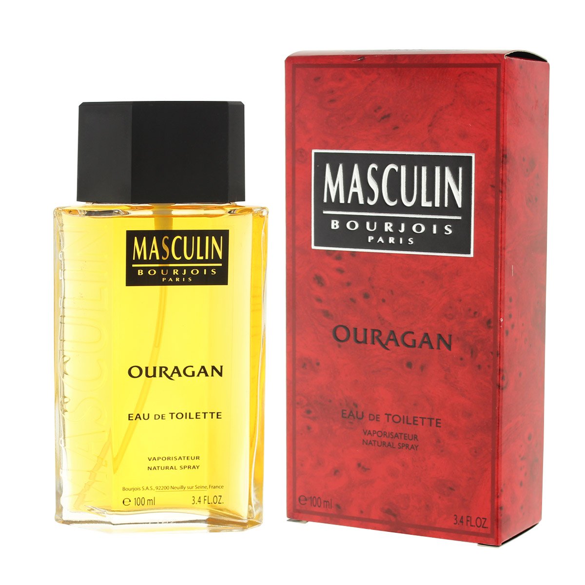 Amazon.com : Masculin Ouragan by Bourjois Eau De Toilette Spray 3.4 oz ...