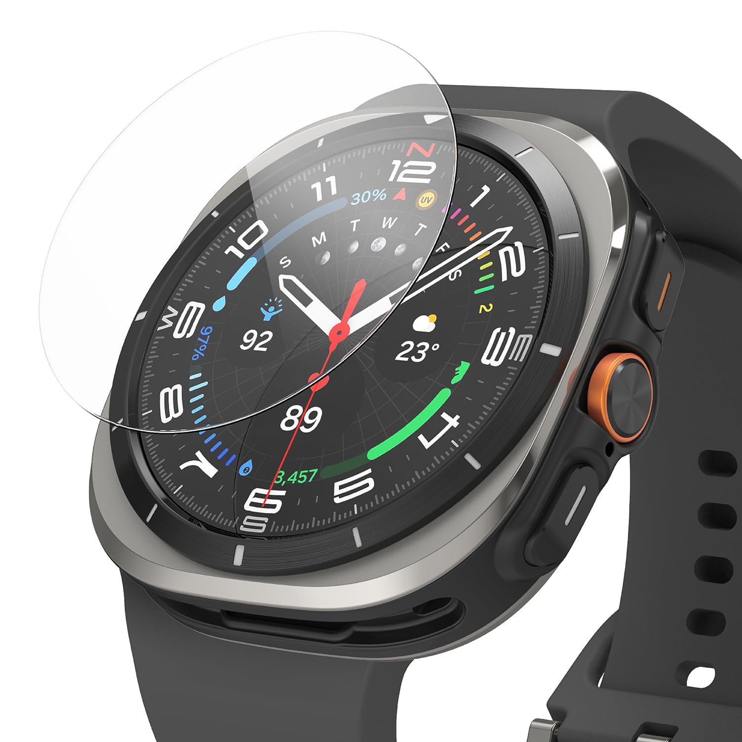 Glaxx Tempered Glass Screen Protctor for Samsung Galaxy Watch Ultra ...