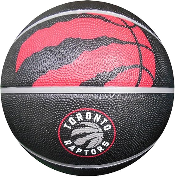 Spalding Toronto Raptors Courtside Rubber Outdoor Basketball, Size 7/29 ...