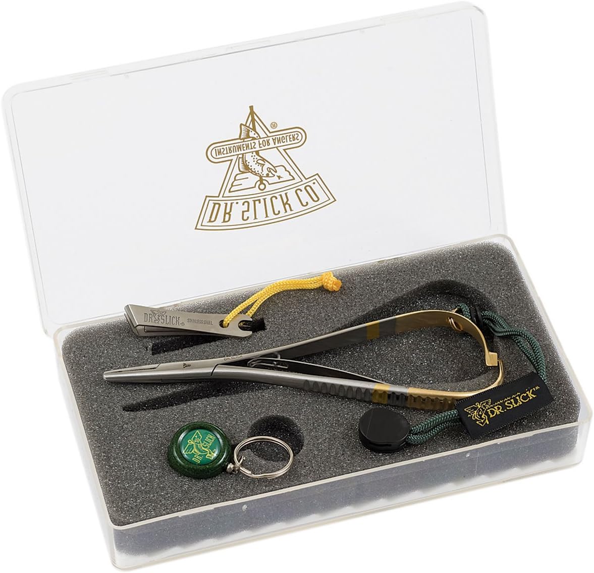 Dr. Slick Set: 6-1/2" Gold Mitten Clamp in Large Fly Box : Amazon.co.uk ...