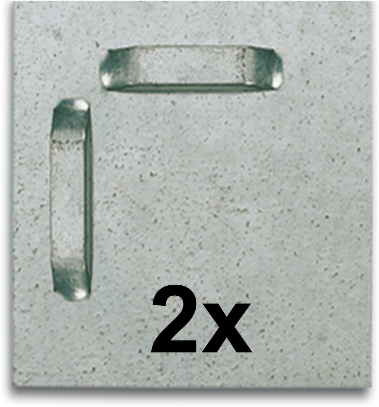 2 self-adhesive mirror plates with two eyelets, 100x100 mm : Amazon.co ...