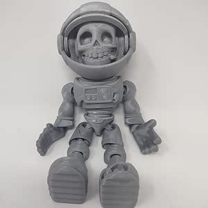 Amazon.com: Silver Flexi Skeleton Astronaut Articulating Toy with ...