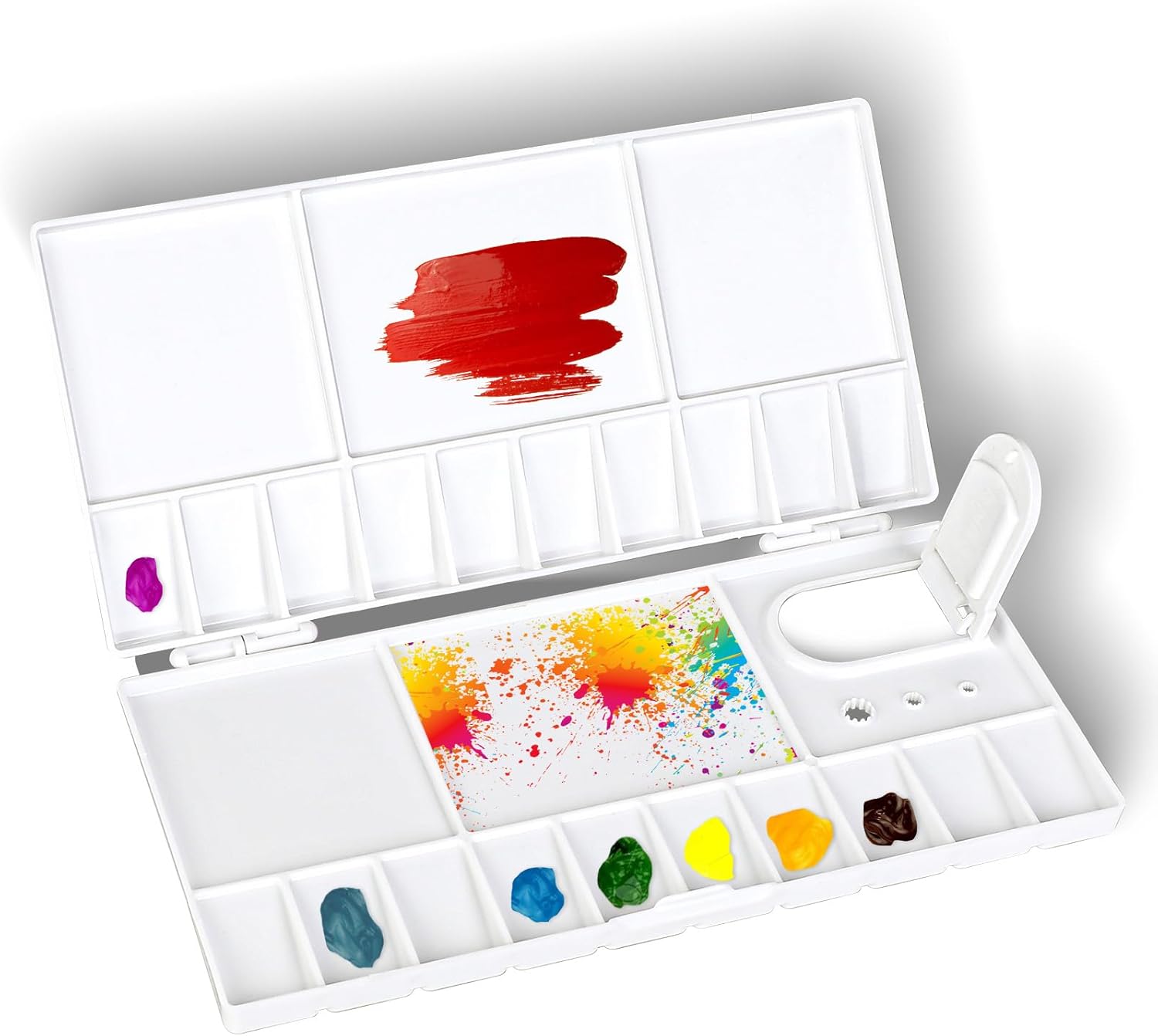 Amazon.com: Folding Palette Acrylic Paint Tray Watercolor Tray Palette ...