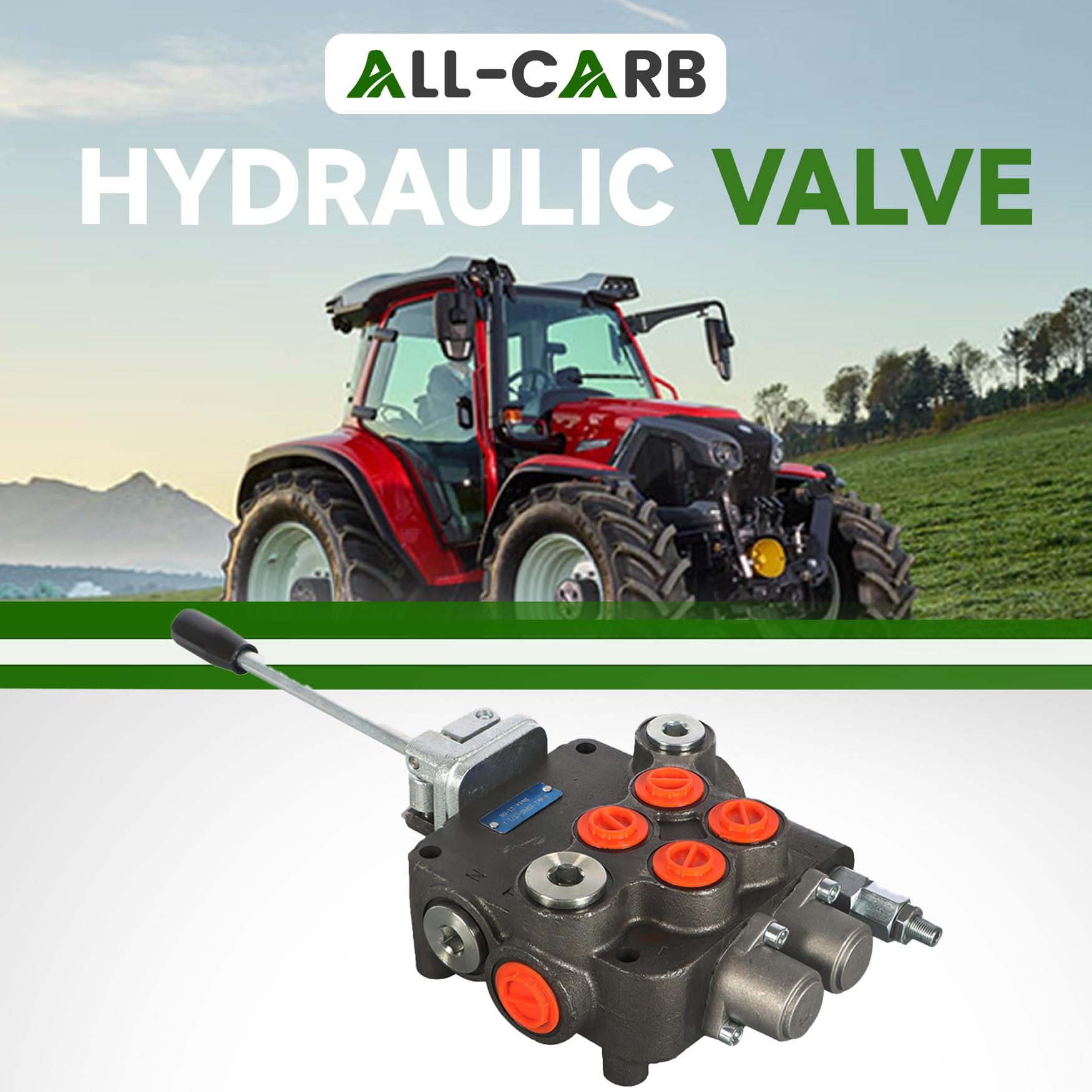 Snapklik.com : 2 Spool Hydraulic Directional Control Valve 21GPM ...