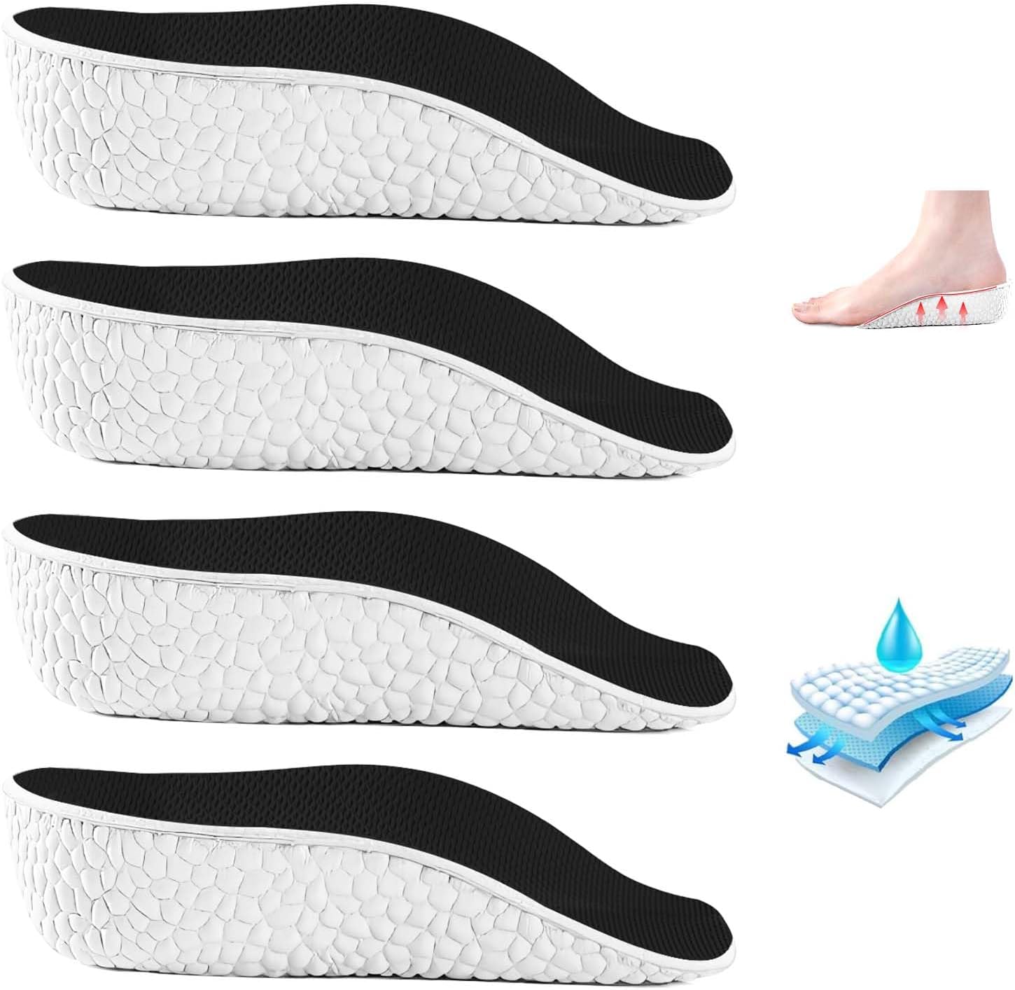 Amazon.com: 2Pair Orthopedic High Pads 1.0, Arch Support Insoles ...