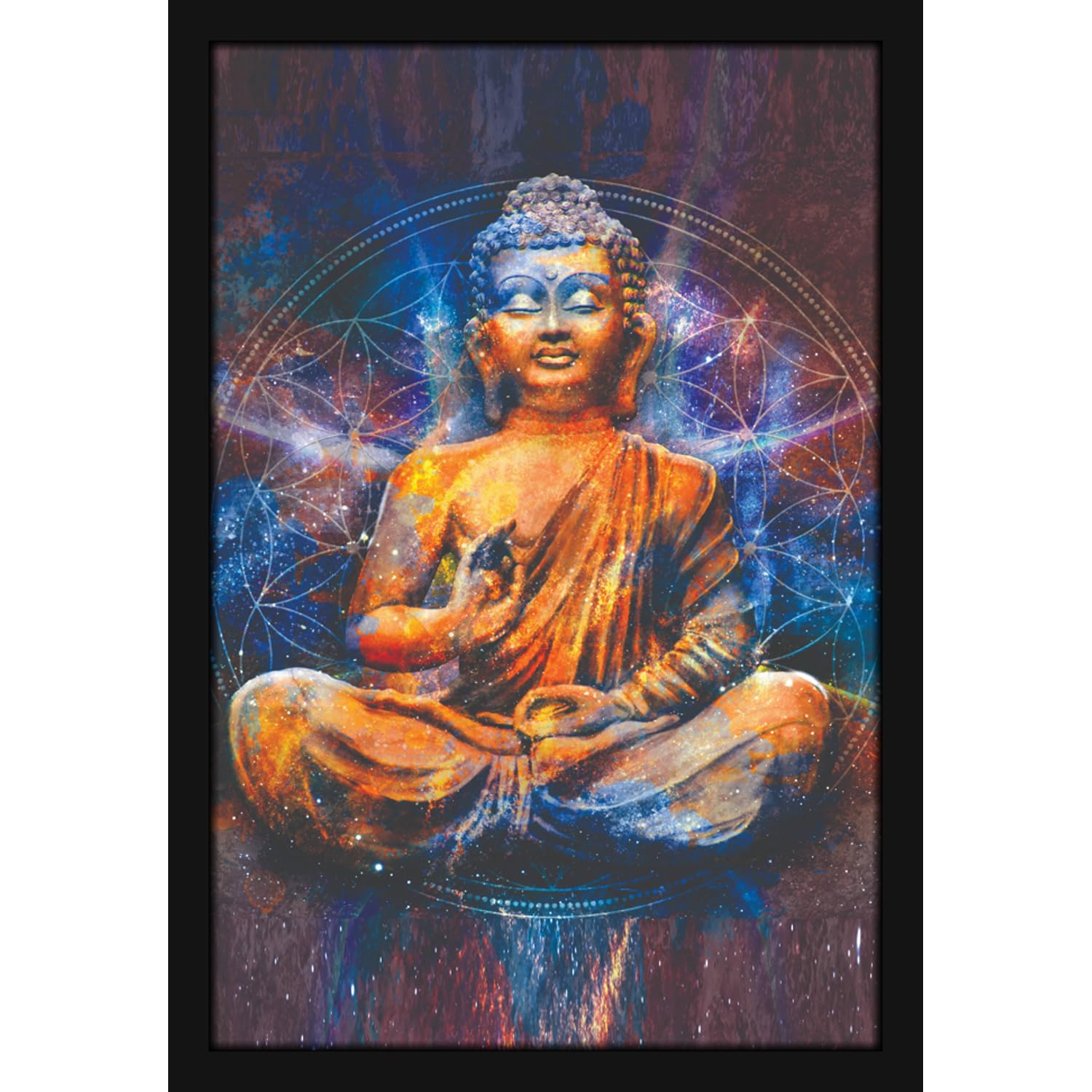 Mad Masters Lord Buddha Gautam Budha Painting Hanging Photo Frame ...