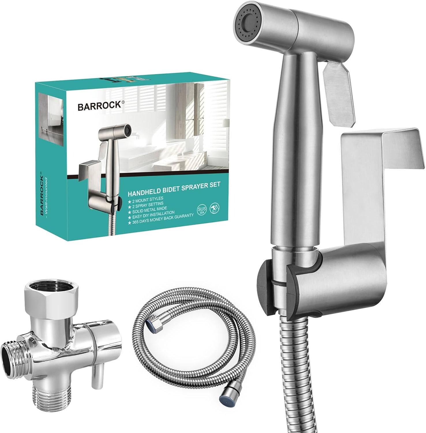 BARROCK Bidet Sprayer for Toilet, Handheld Jet Spray for Existing ...