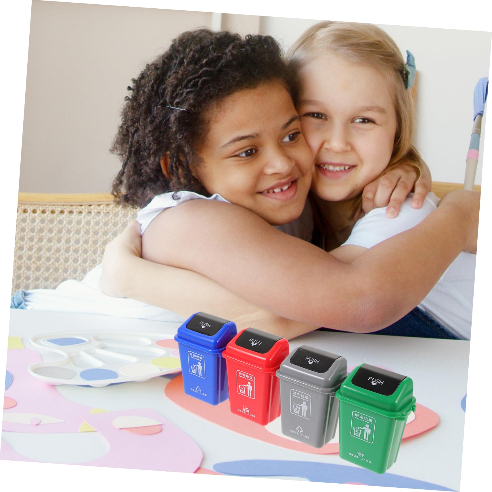 Snapklik.com : 1 Set Garbage Sorting Toys Mini Trash Can Kids Toys ...