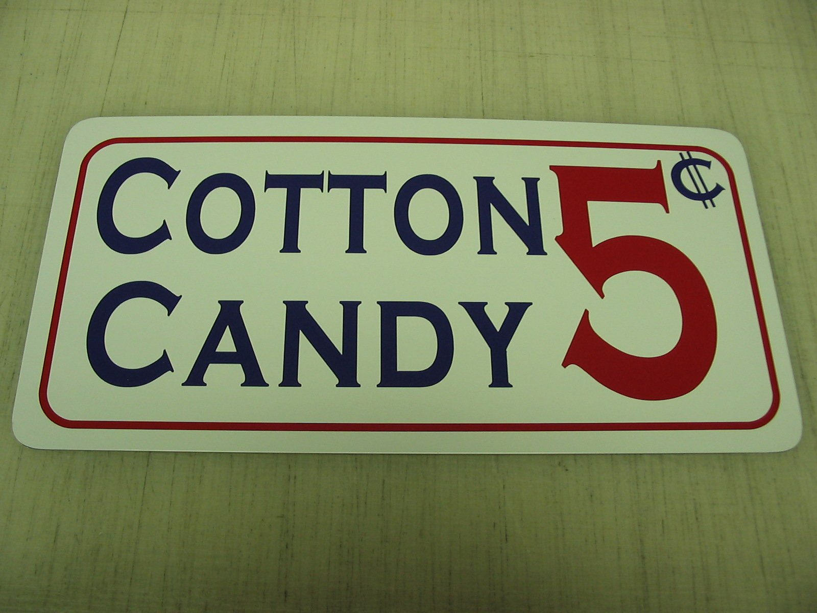 Vintage Cotton Candy Sign