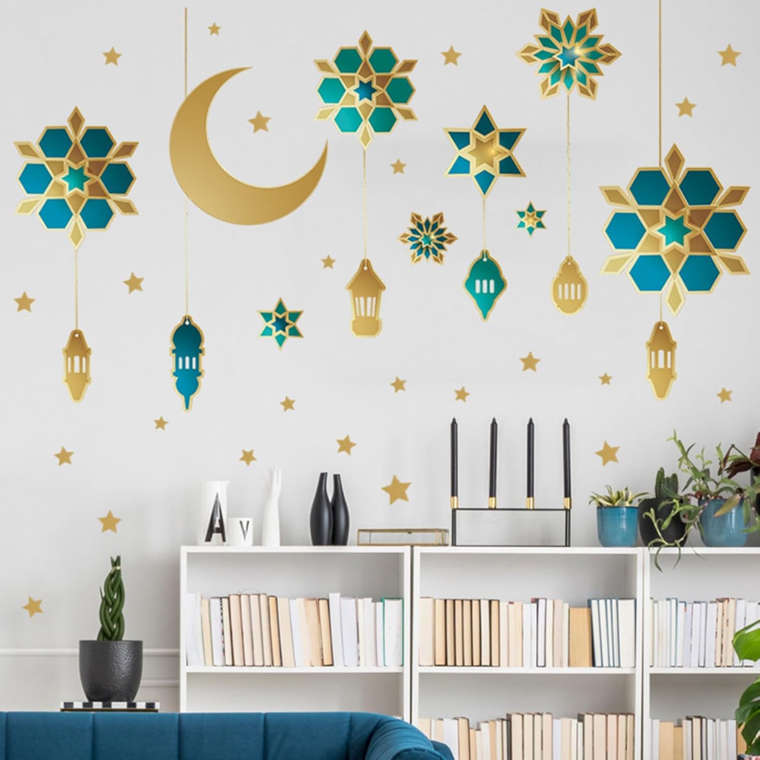 Ramadan Window Clings, Islamic Wall Stickers,Eid Mubarak Ramadan Glass ...