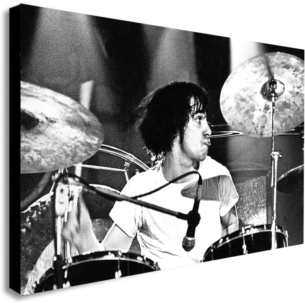 Amazon.com: Keith Moon - The Who Drummer - Canvas Wall Art Framed Print ...