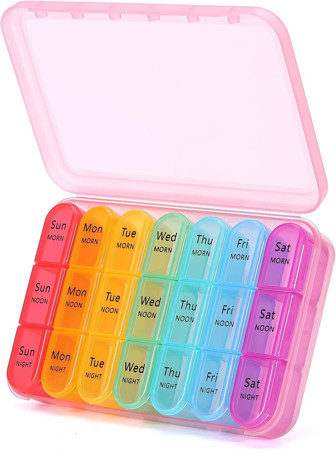 Amazon.com: Pill Organizer 3 Times a Day, Pill Organizer Weekly, Pill ...