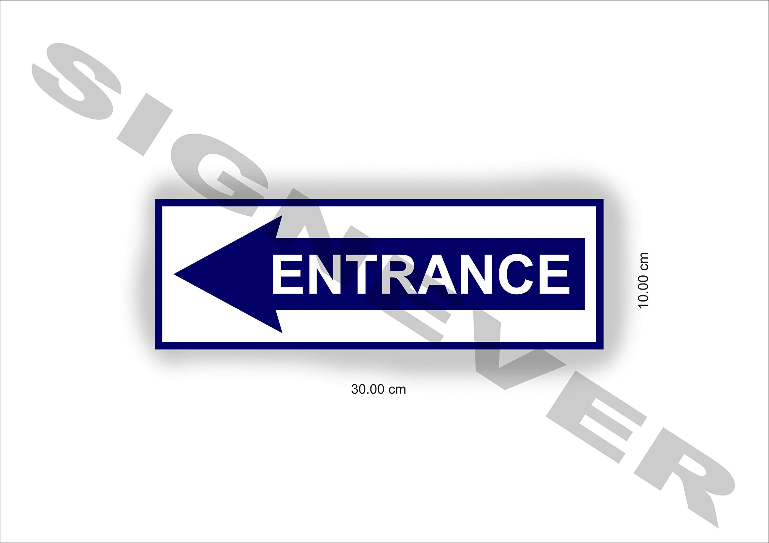 Buy SIGN EVER Entrance Left Side Sign Board Bank Office Hospital School ...