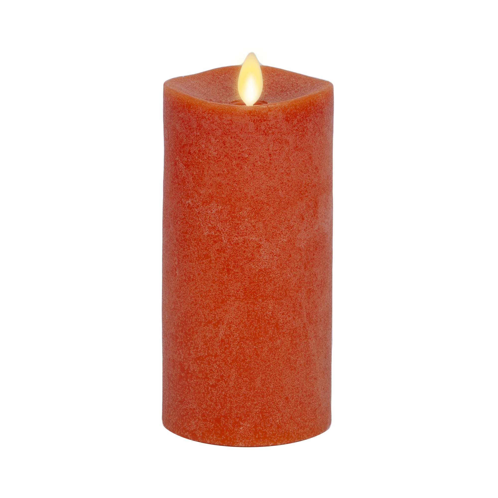 Amazon.com: Luminara Flameless Candle LED Pillar Chalky Burnt Orange ...