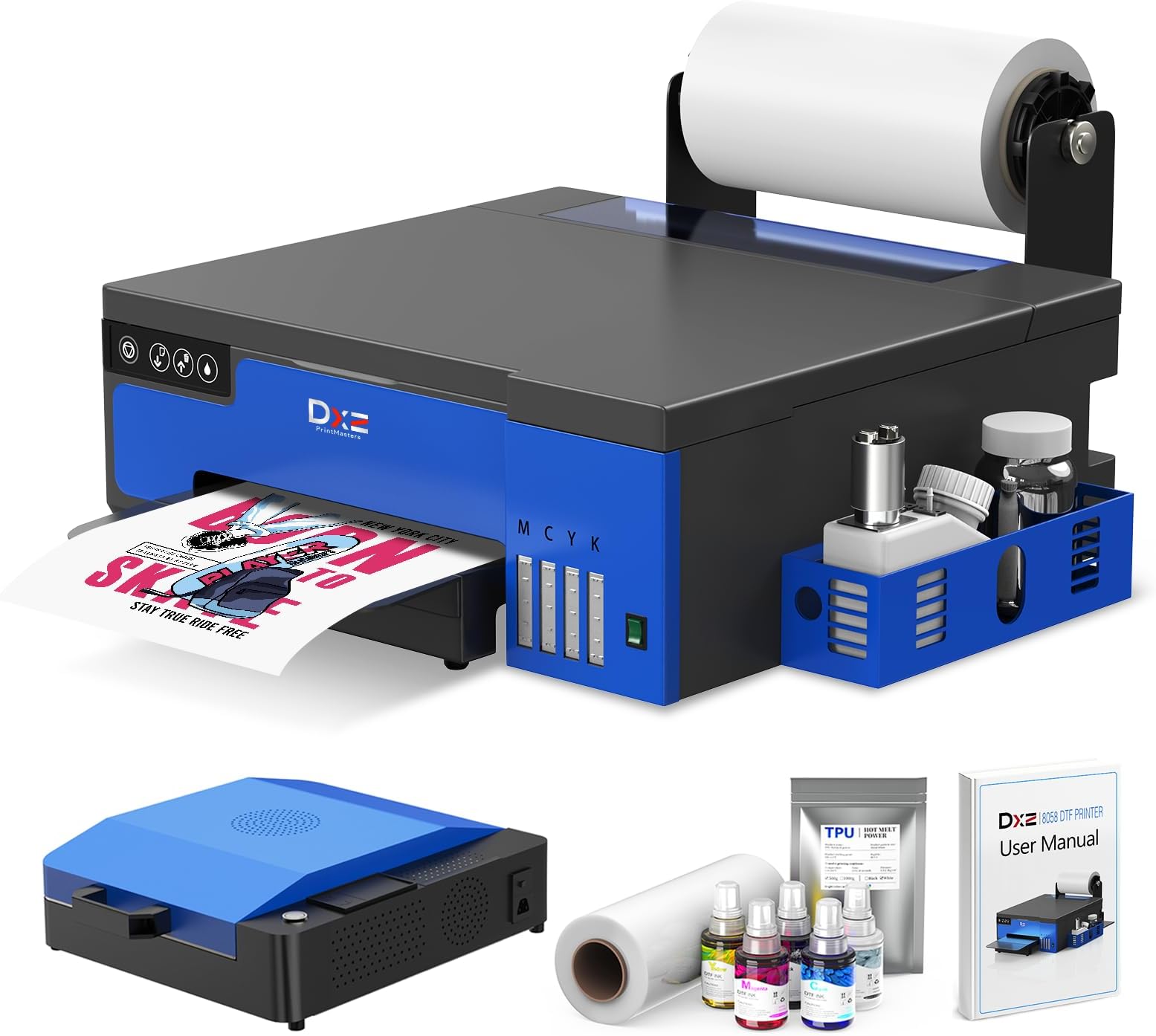 DXZ A4 DTF Printer with Roll Feeder-XP600: 2X Faster Than L1800/L805 ...