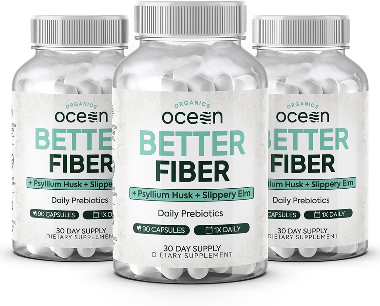 Amazon.com: Organics Ocean Better Fiber - Daily Fiber Supplement - Soften Stool for Effortless ...