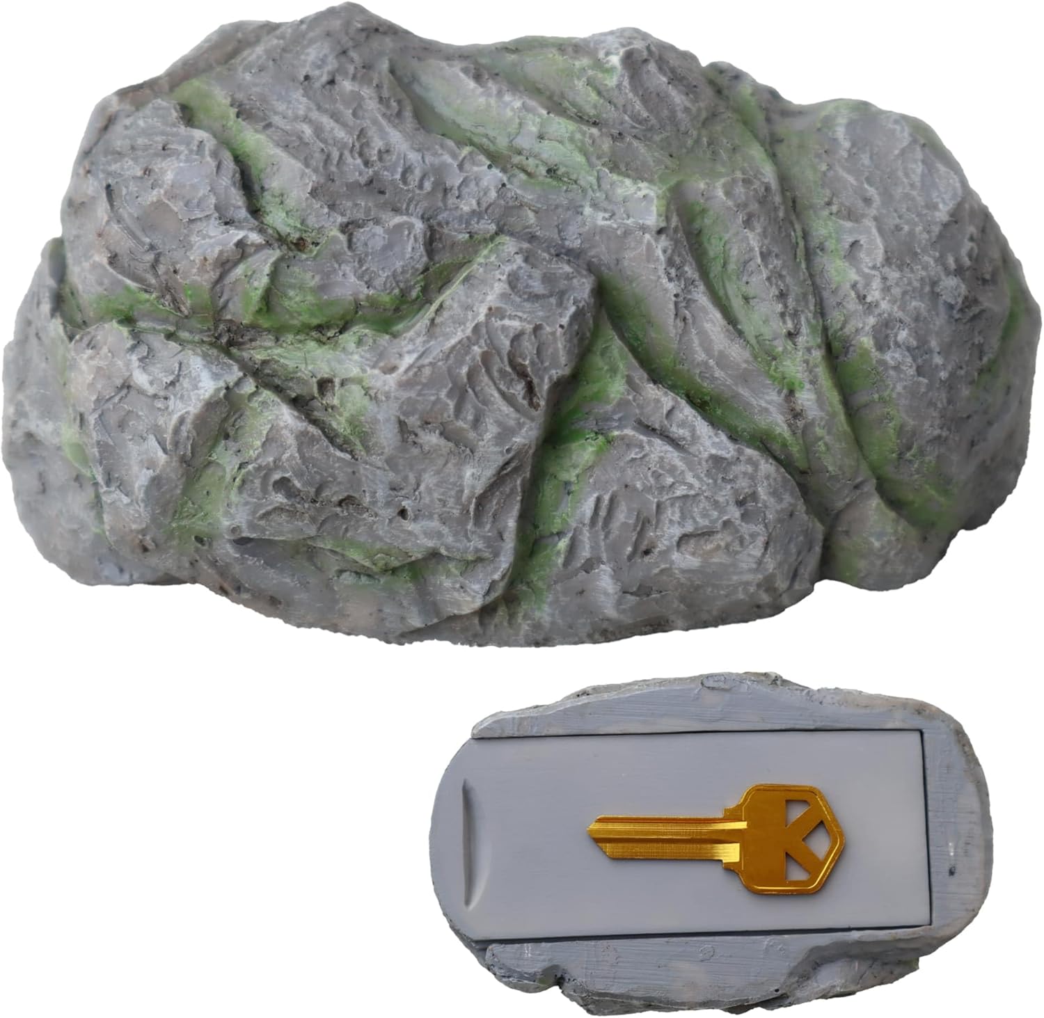 Hualayou Hide a Key Outdoor Decorative Rock Key Hiders Holder Lockbox ...