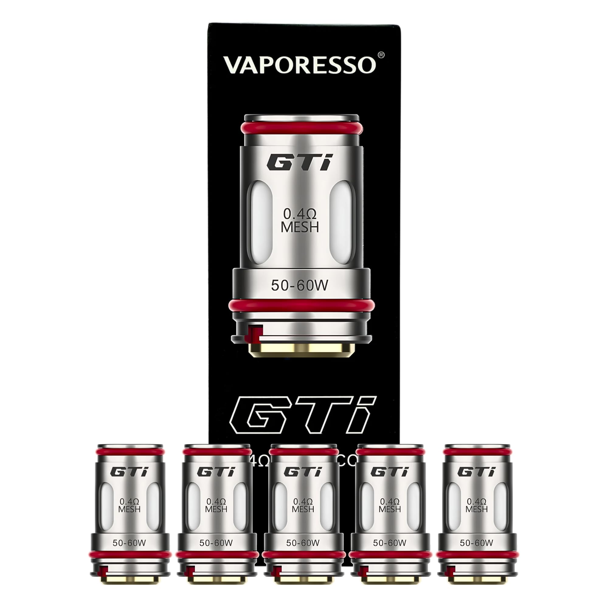 Vaporesso GTI Coils - 5 Pack - E Cigarette DTL Smooth Vaping, Mesh ...