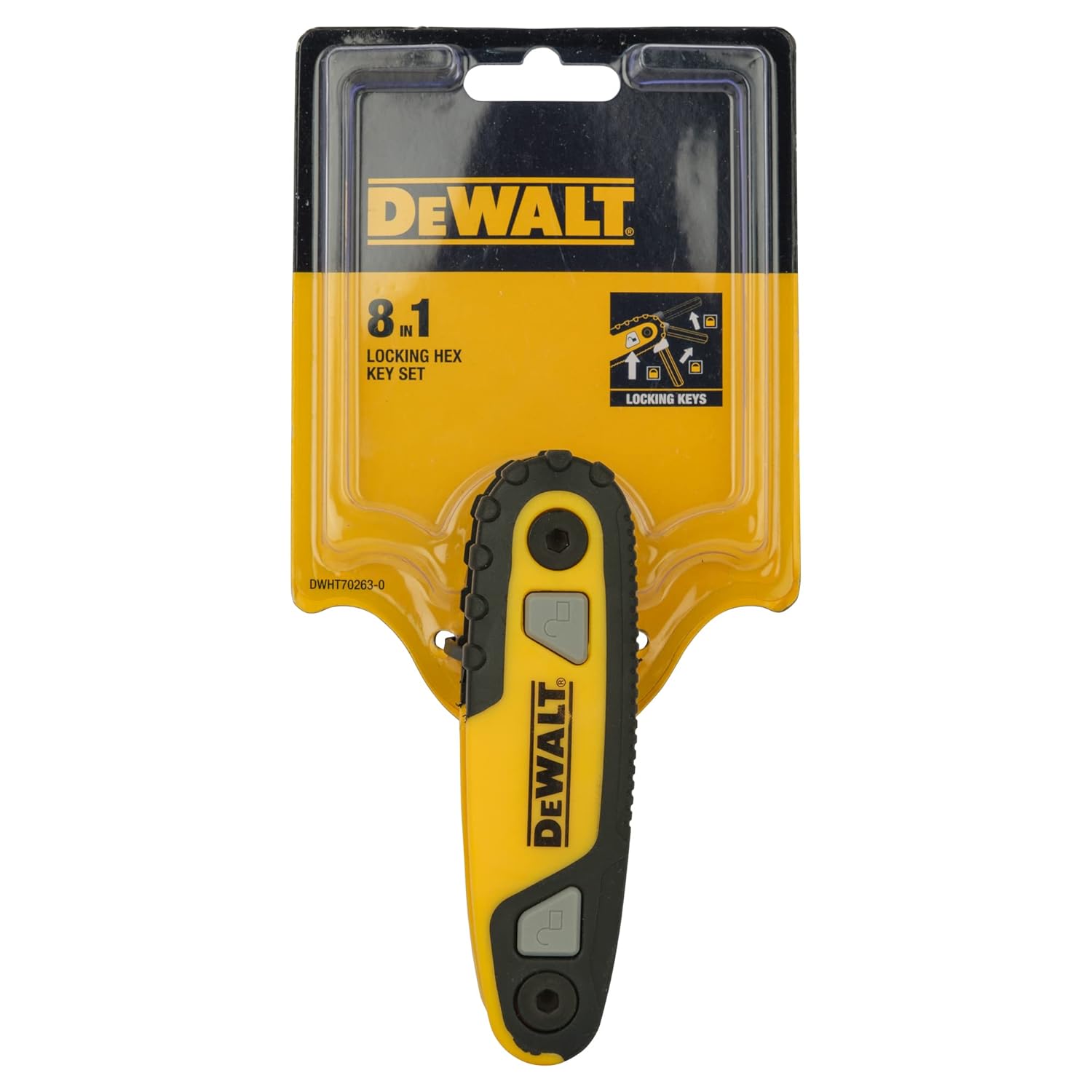 DEWALT DWHT0-70263 Folding/Locking Hex Key Set : Amazon.in: Home ...