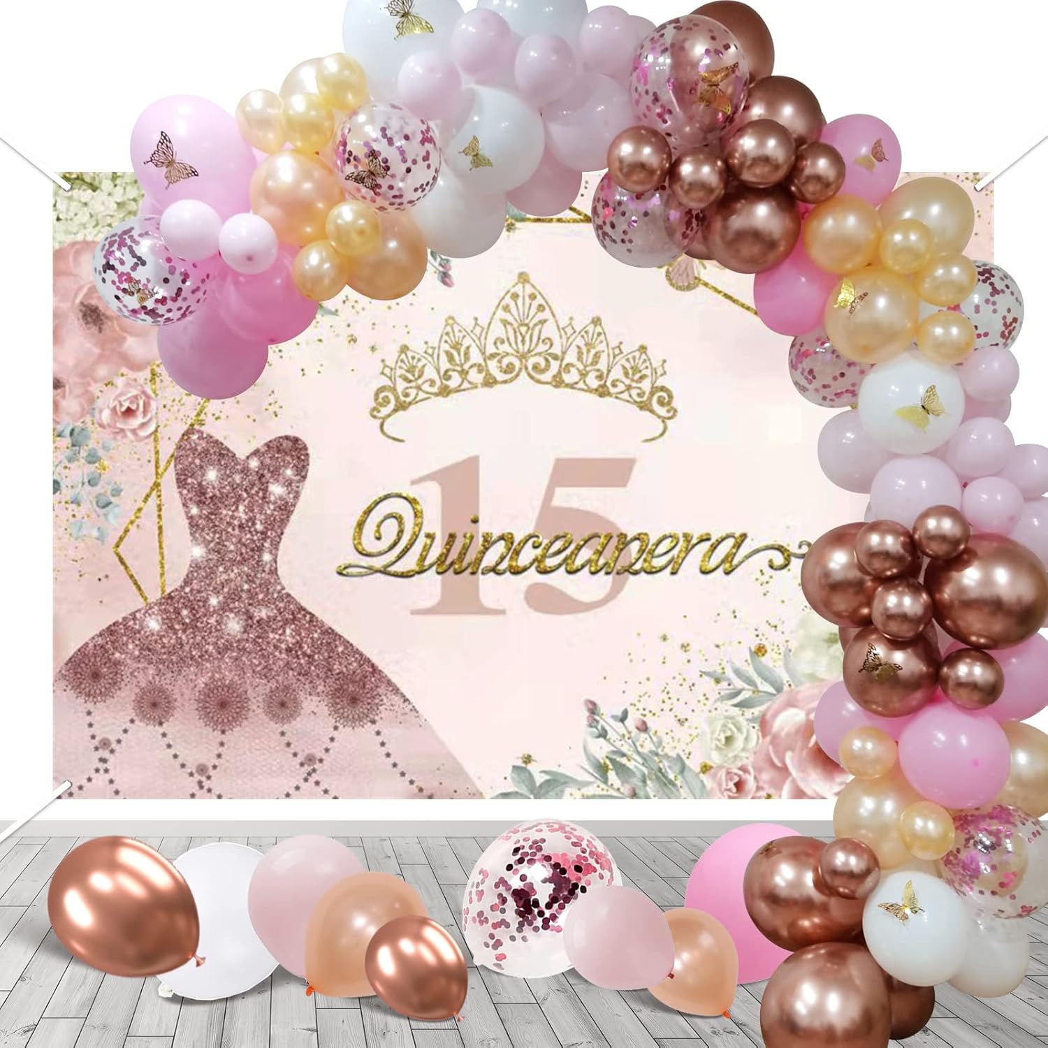 Amazon.com: Quinceanera Decorations 15th Birthday Decorations for Girls ...