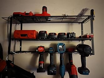 Amazon.com: Large Power Tool Organizer Wall Mount – Metal Mountable ...