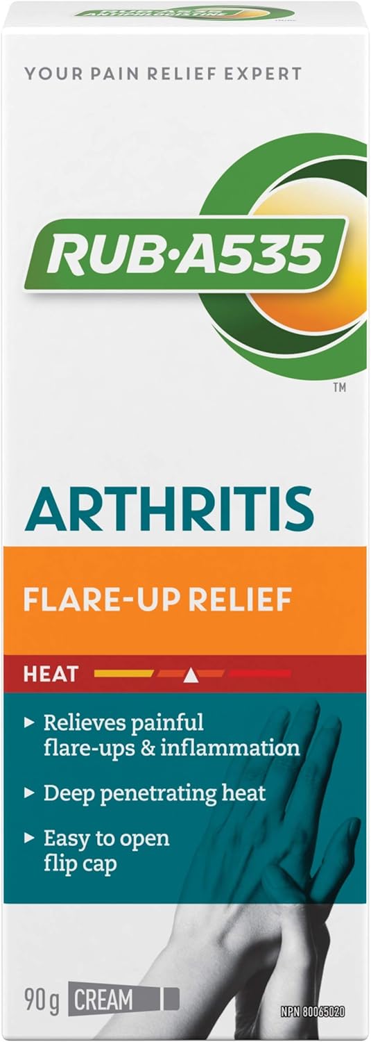 RUB·A535 Arthritis Flare Up Relief Heat Cream, 90-g : Amazon.ca: Health ...