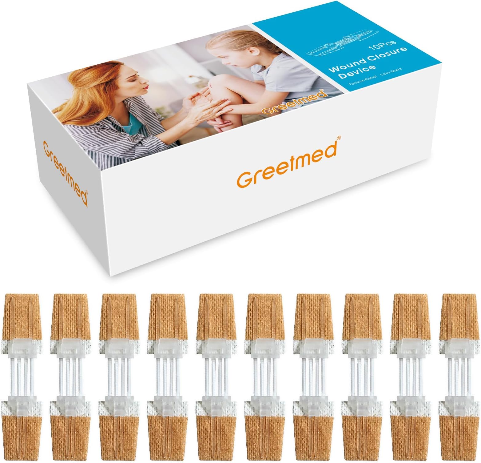 Amazon.com: Emergency Wound Closure Device 10 Pcs Zip Stitch Wound ...