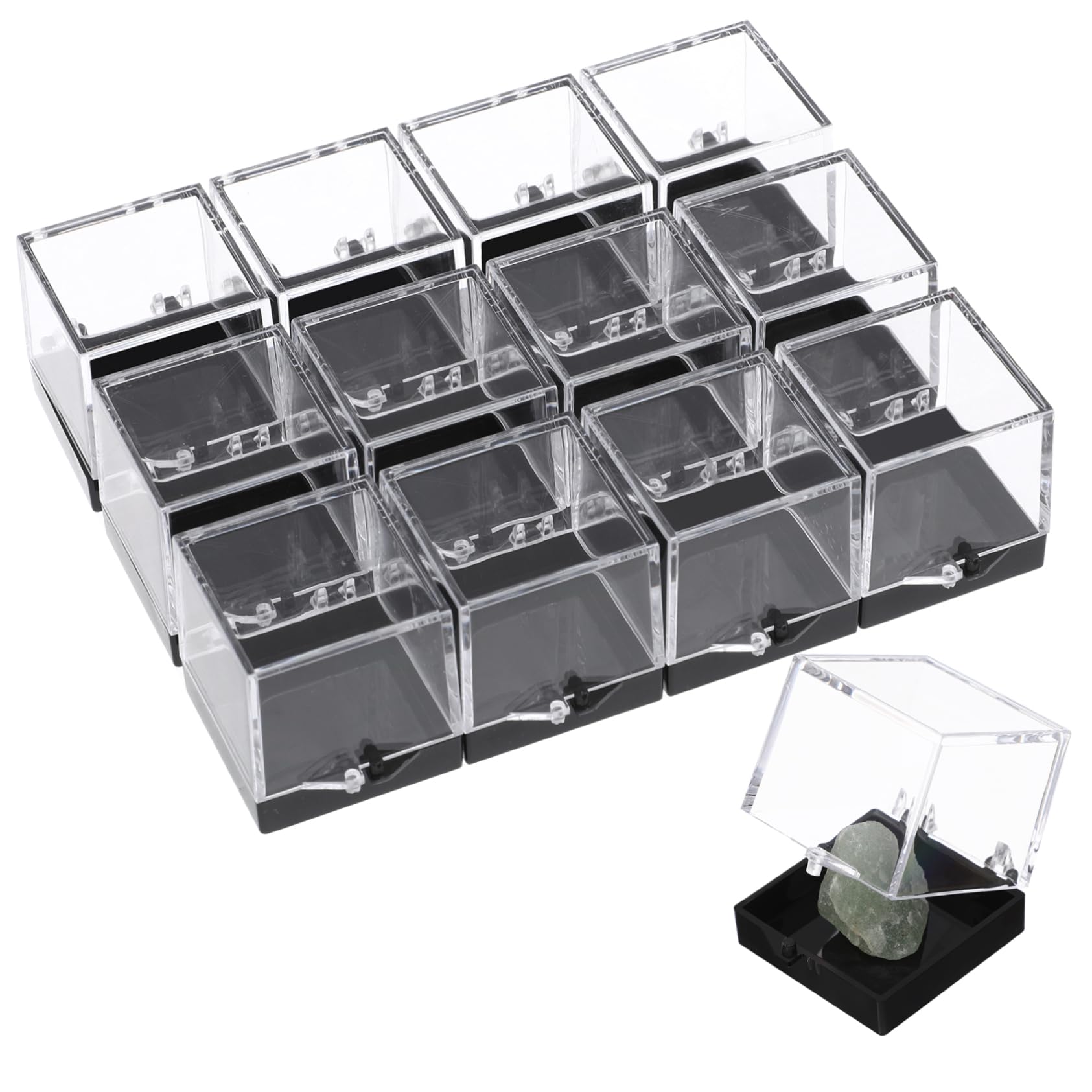 Snapklik.com : 48 Pcs Mineral Standard Display Box Specimen Display ...