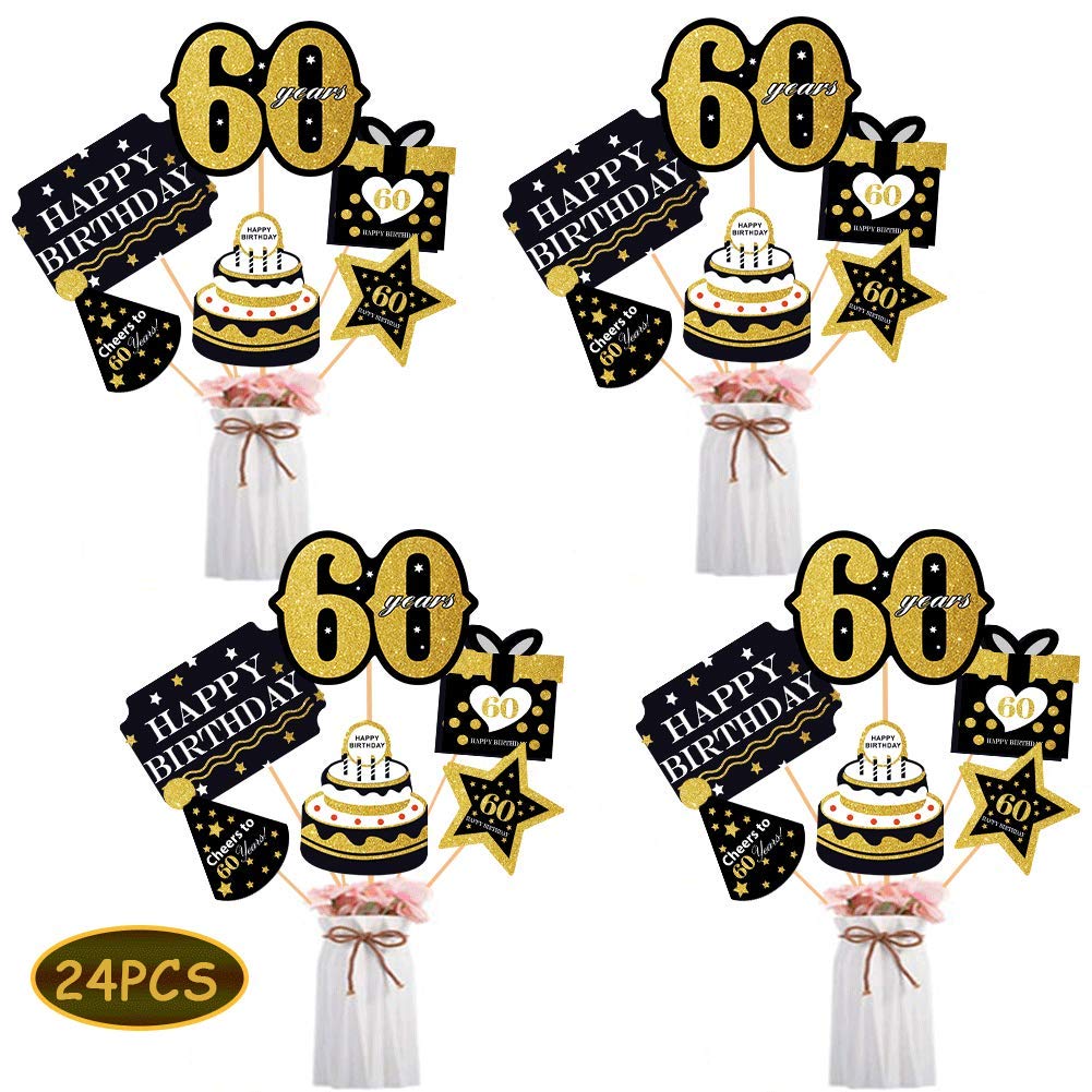 60th Birthday Table Decorations Centerpieces Photo Booth Props For 60th 60th-birthday-table-decorations-centerpieces-photo-booth-props-for-60th