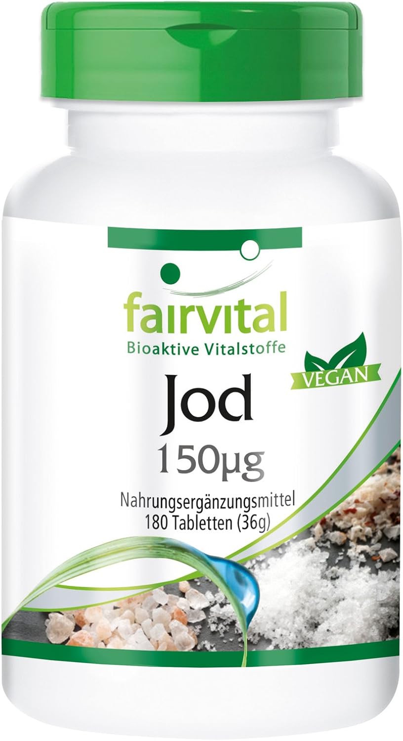 Jod Tabletten - HOCHDOSIERT mit 150µg Jod pro Tablette - aus ...