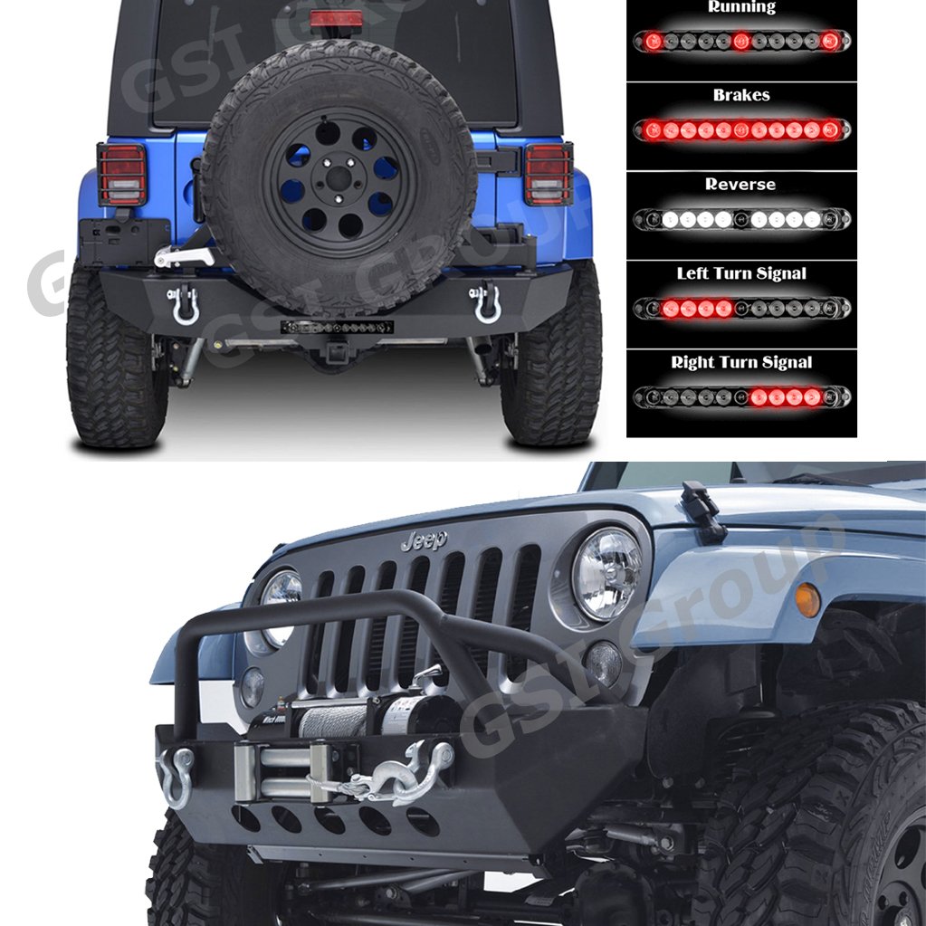 Gsi Rock Crawler Front Bumper With Winch Plate Full Width | Desertcart ...