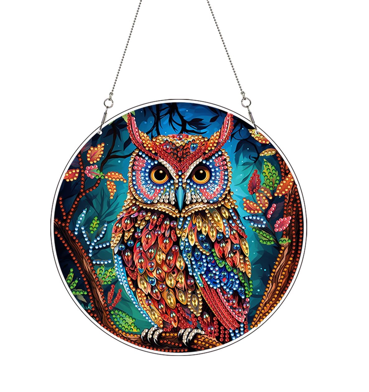 Eiflow DIY Owl Gem Painting Board Kit, Special Diamond Hanging Craft ...