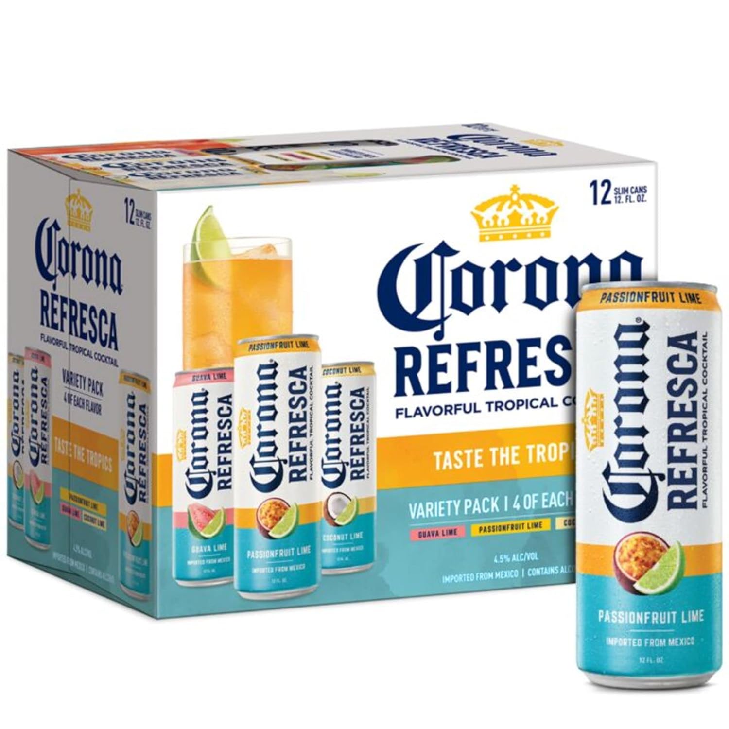 Amazon.com: Corona Refresca Variety Pack Spiked Tropical Cocktail, 12 ...
